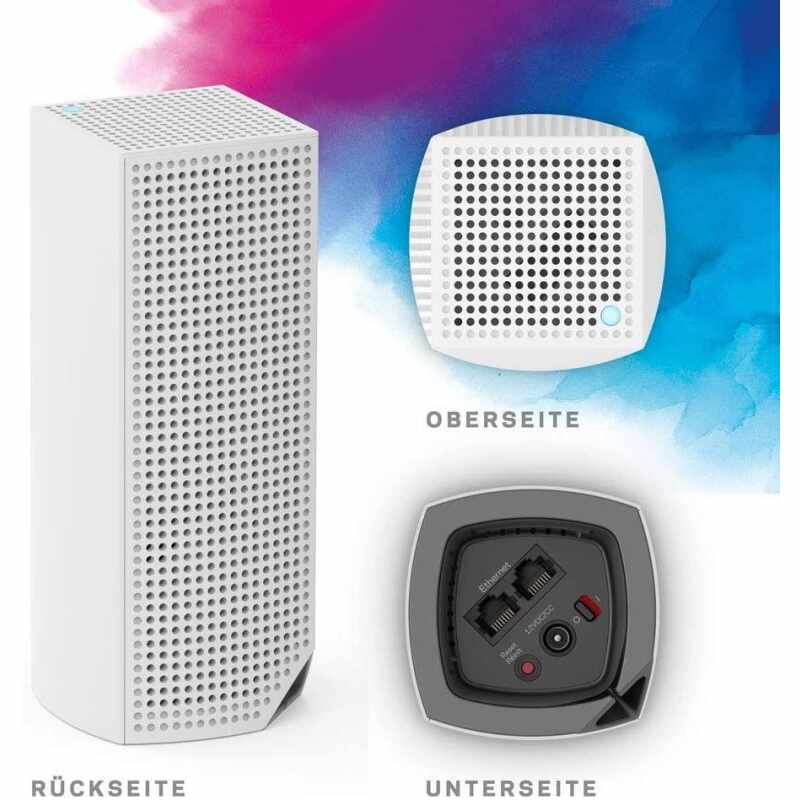 Linksys AC6600 Velop Tri Band Mesh WLAN Modulsystem 3er Pack Router w ...